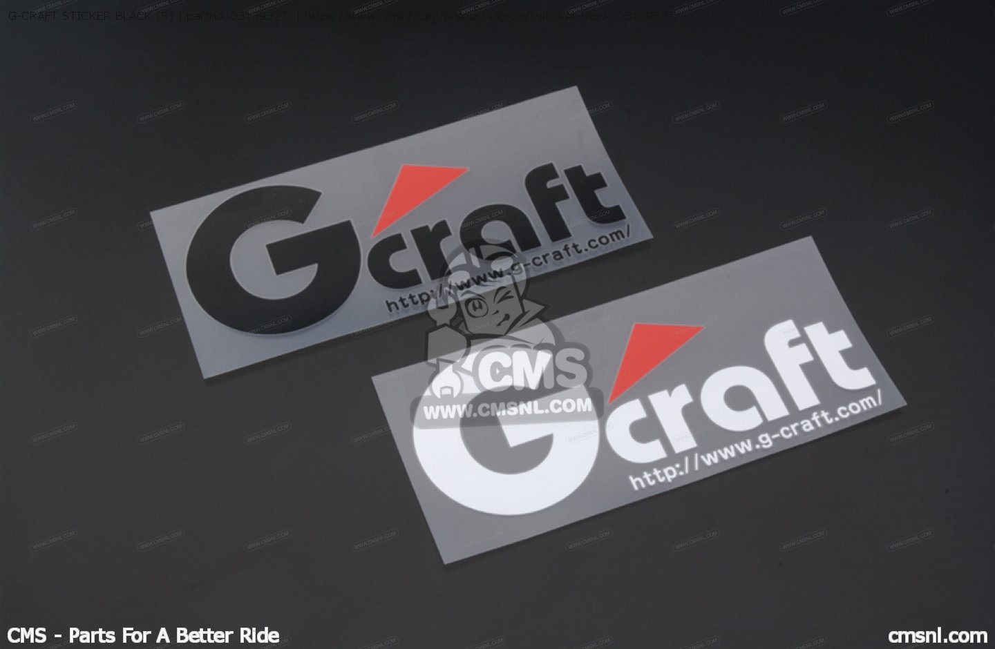 03139327: G-CRAFT STICKER BLACK (S) Kitaco - buy the 031-39327 at CMSNL