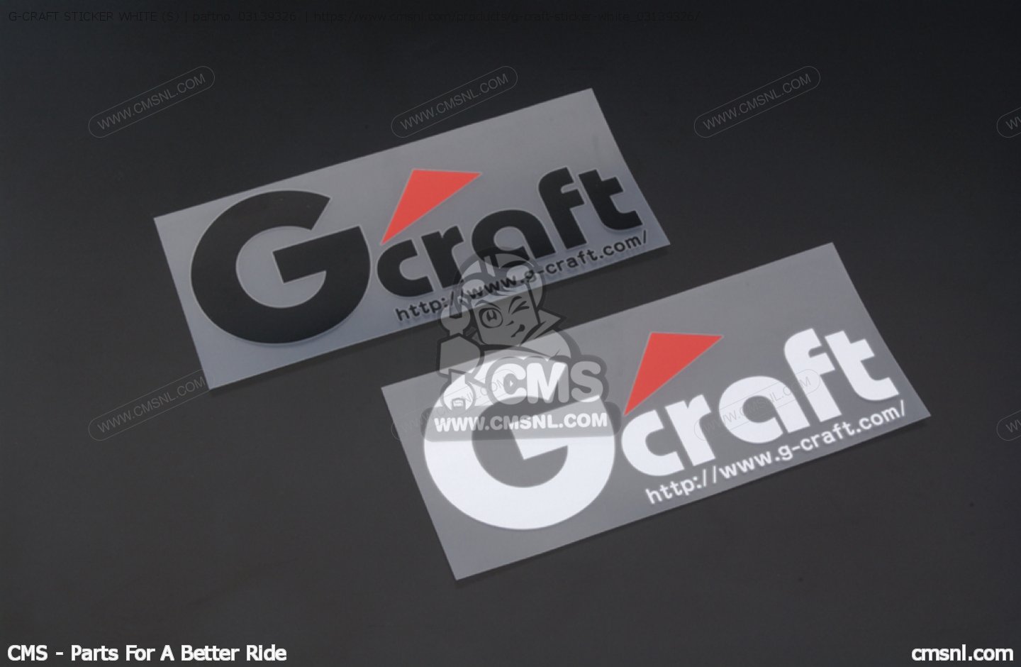 03139326: G-CRAFT STICKER WHITE (S) Kitaco - buy the 031-39326 at CMSNL