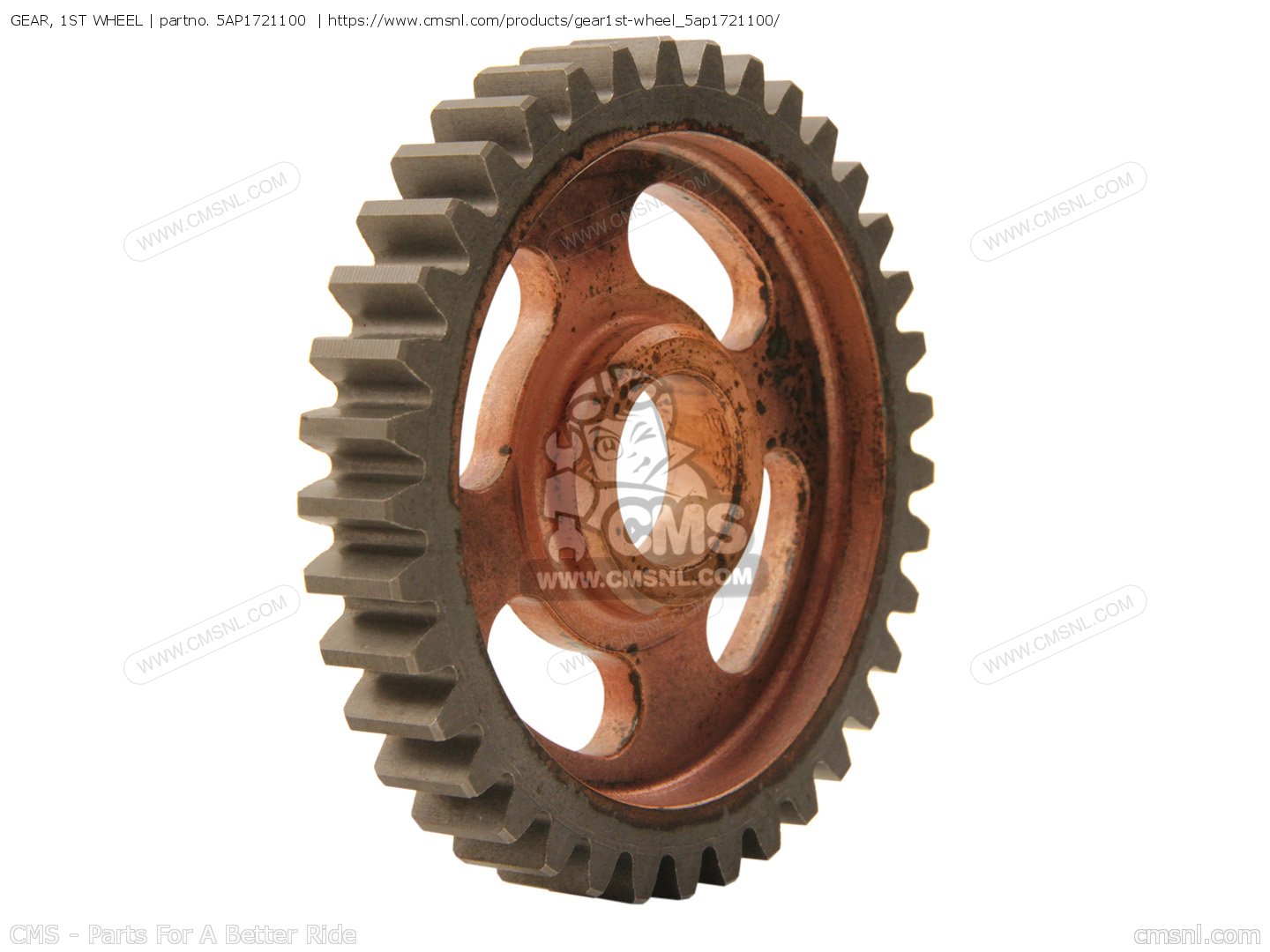 5AP1721100: GEAR, 1ST WHEEL Yamaha - buy the 5AP-17211-00-00 at CMSNL