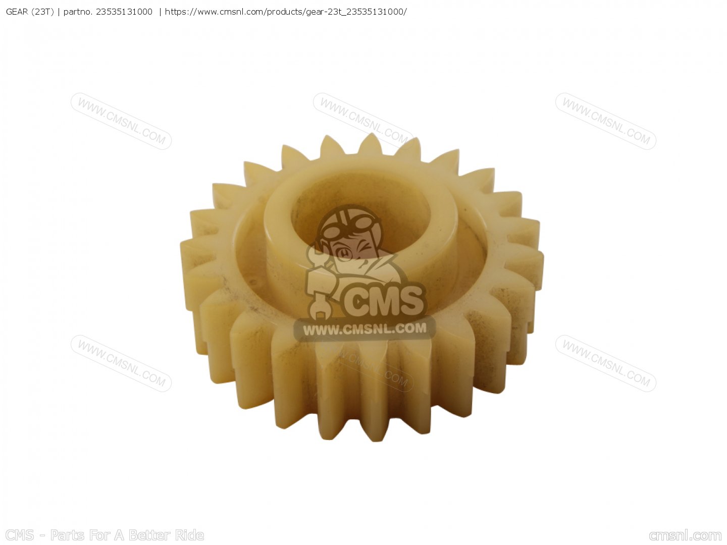 23535131000: GEAR (23T) Honda - buy the 23535-131-000 at CMSNL