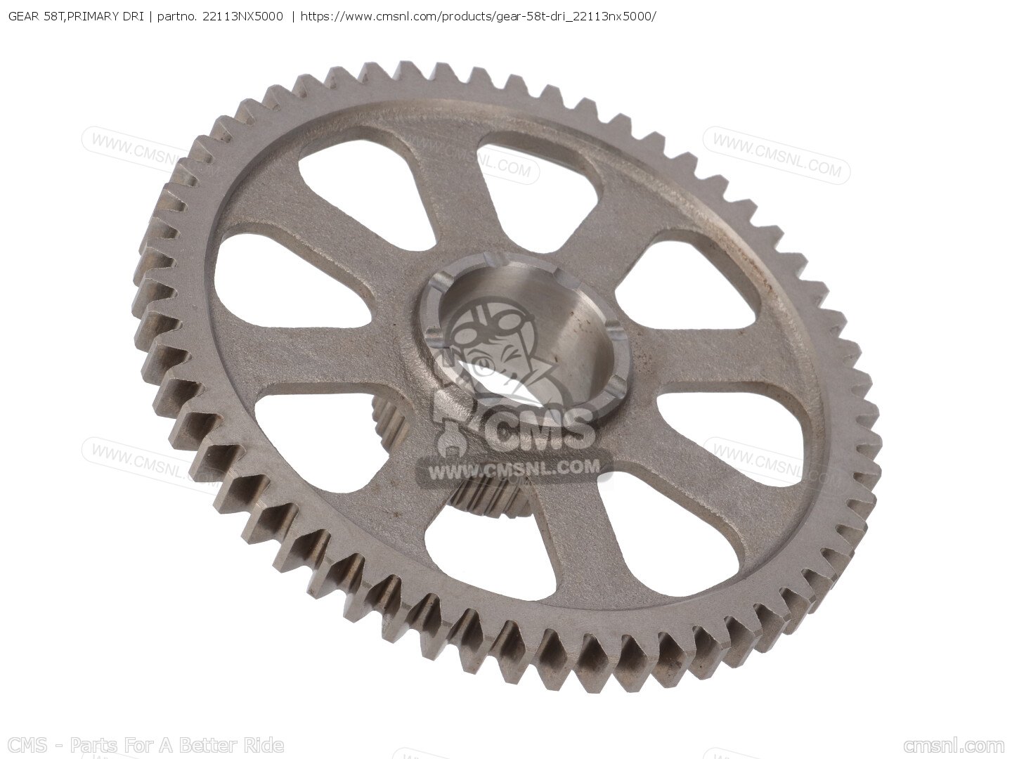 22113NX5000: GEAR 58T,PRIMARY DRI Honda - buy the 22113-NX5-000 at CMSNL
