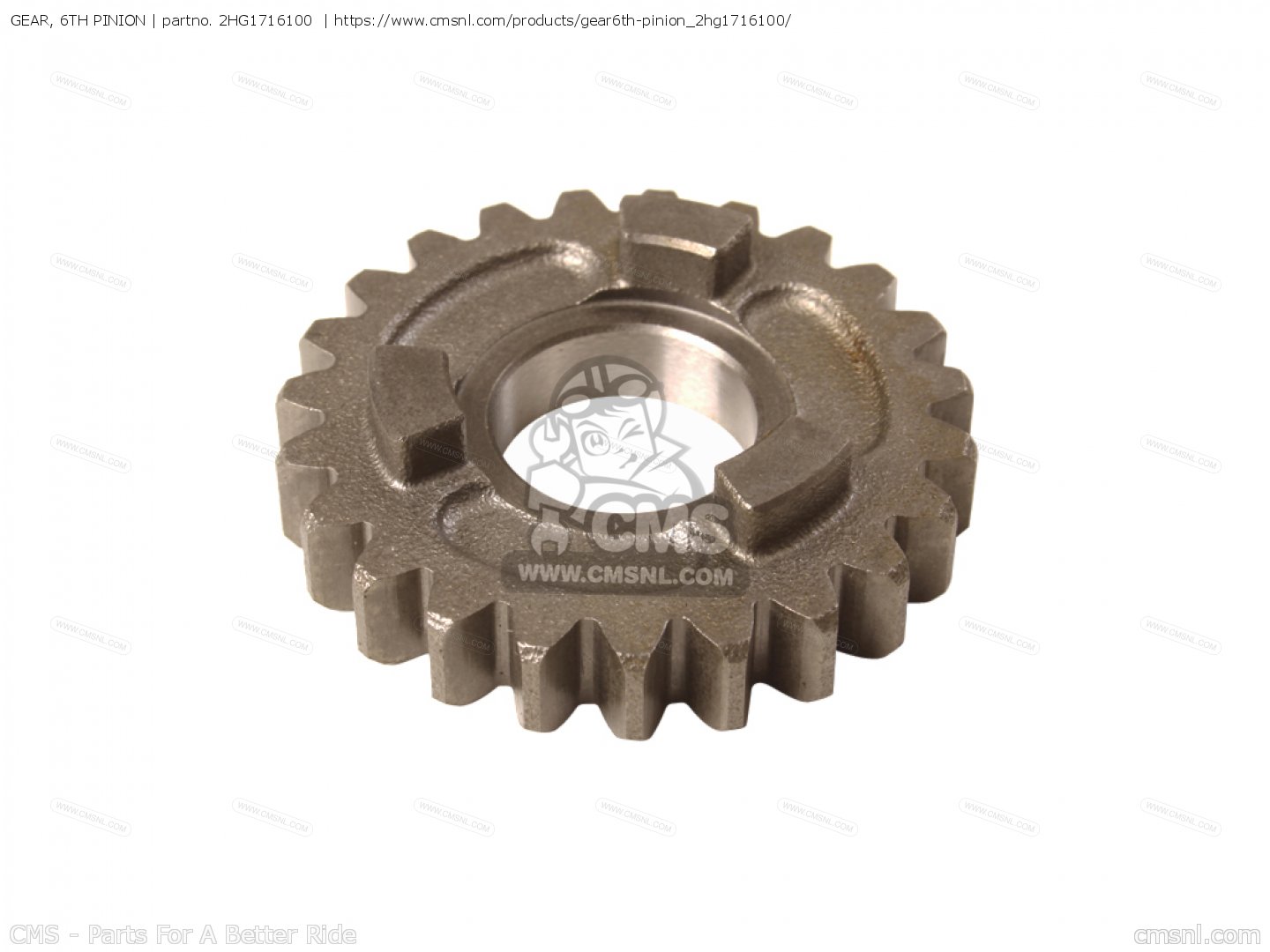 2HG1716100: GEAR, 6TH PINION Yamaha - buy the 2HG-17161-00-00 at CMSNL