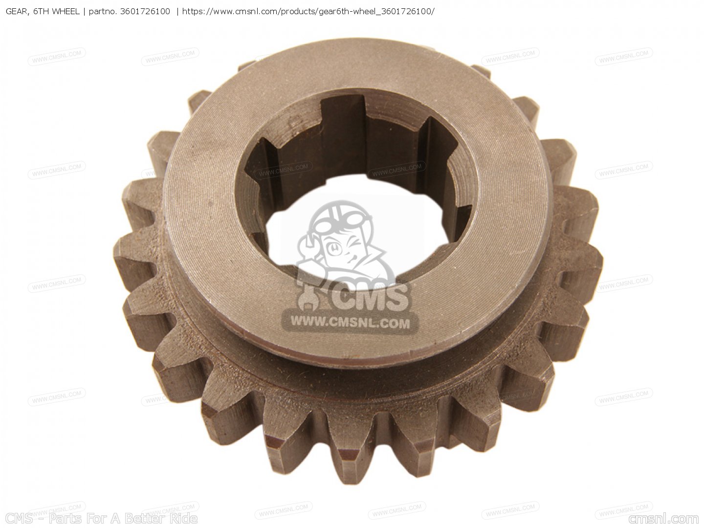 3601726100: GEAR, 6TH WHEEL Yamaha - buy the 360-17261-00-00 at CMSNL