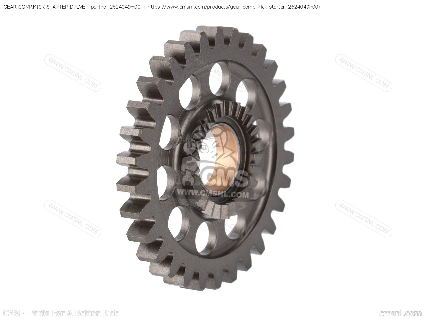 2624049H00: Gear Comp,kick Starter Drive Suzuki - buy the 26240-49H00 ...