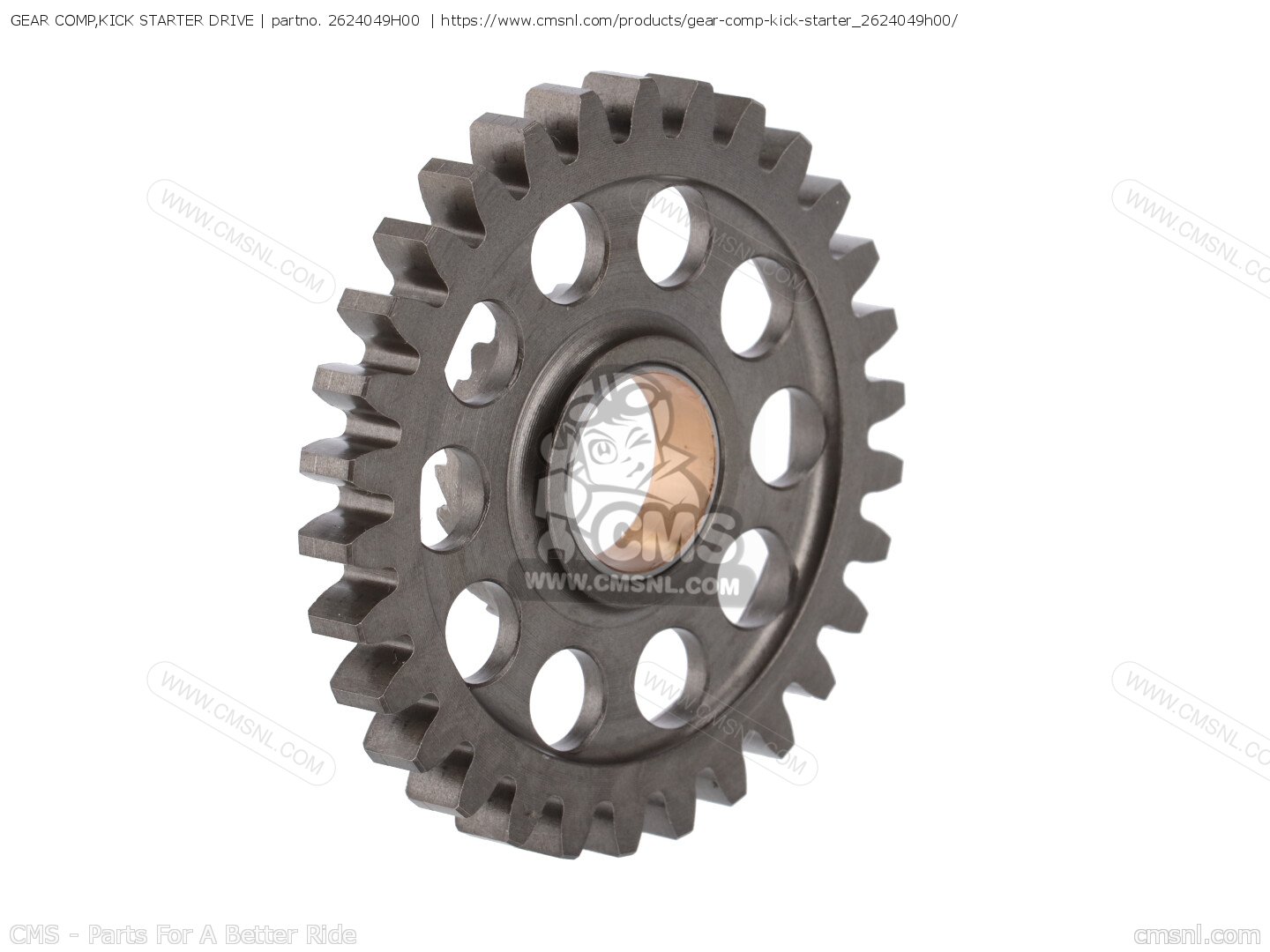 2624049H00: Gear Comp,kick Starter Drive Suzuki - buy the 26240-49H00 ...