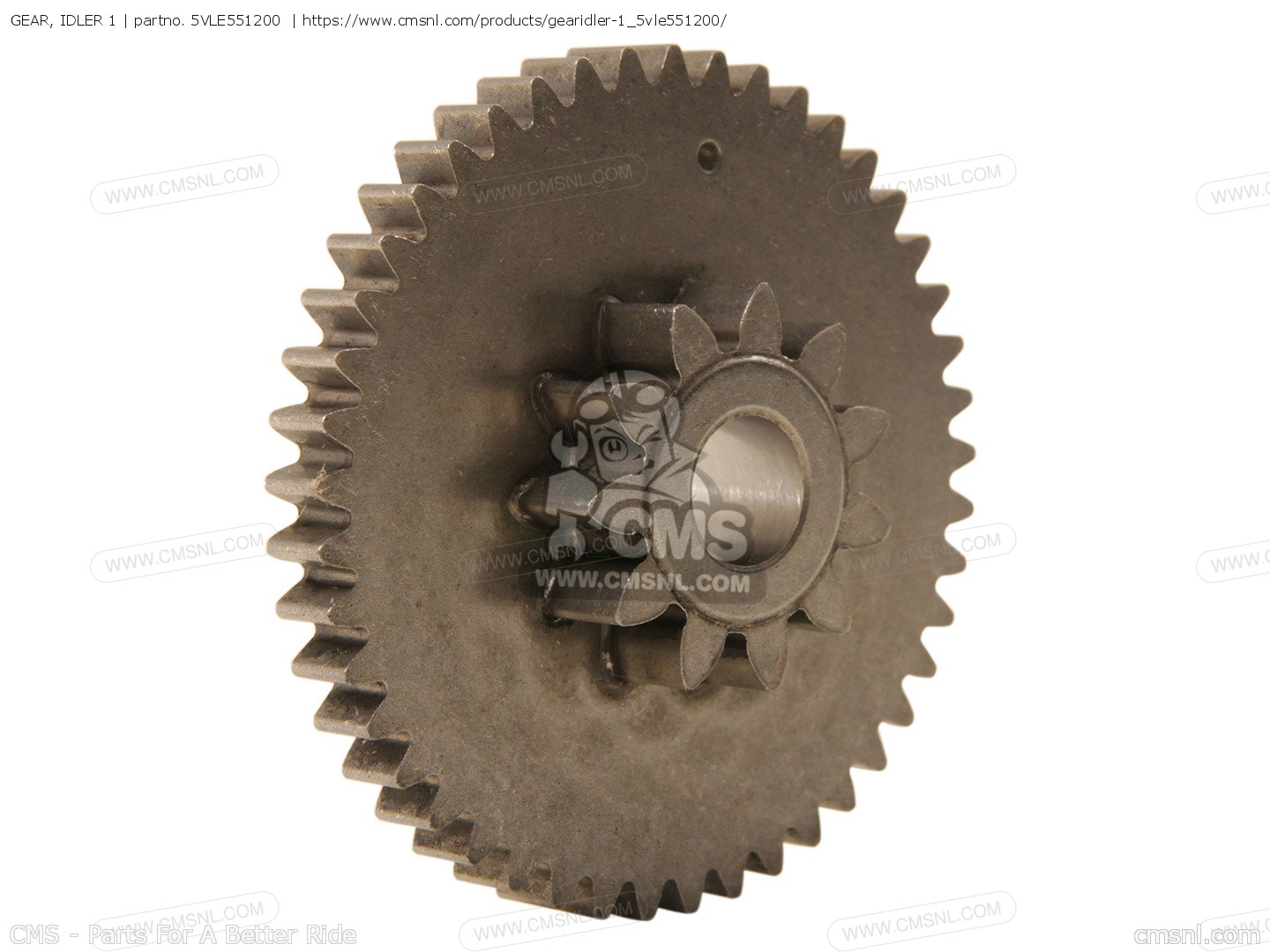 5VLE551200: GEAR, IDLER 1 Yamaha - buy the 5VL-E5512-00-00 at CMSNL