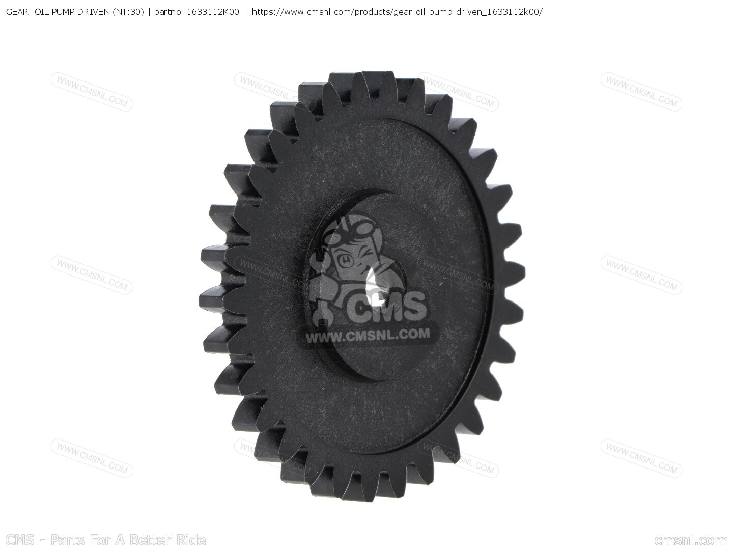 1633112K00: Gear. Oil Pump Driven (nt:30) Suzuki - buy the 16331-12K00 ...