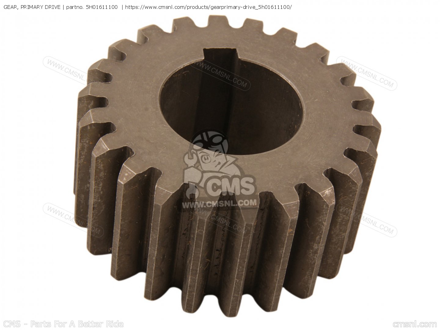 5H01611100: GEAR, PRIMARY DRIVE Yamaha - buy the 5H0-16111-00-00 at CMSNL