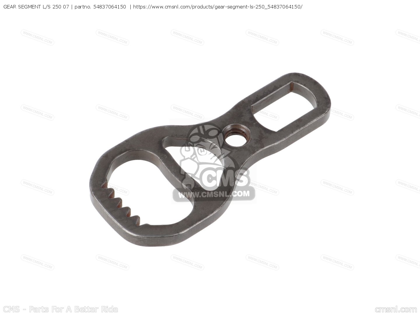 54837064150: GEAR SEGMENT L/S 250 07 KTM - buy the 54837064150 at CMSNL