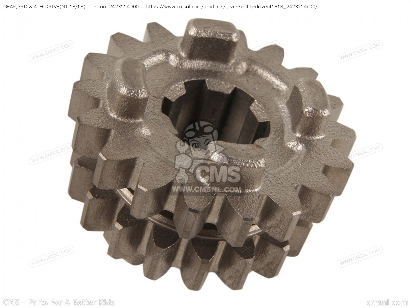 2423114D00: GEAR,3RD & 4TH DRIVE(NT:18/18) Suzuki - buy the 24231-14D00 ...