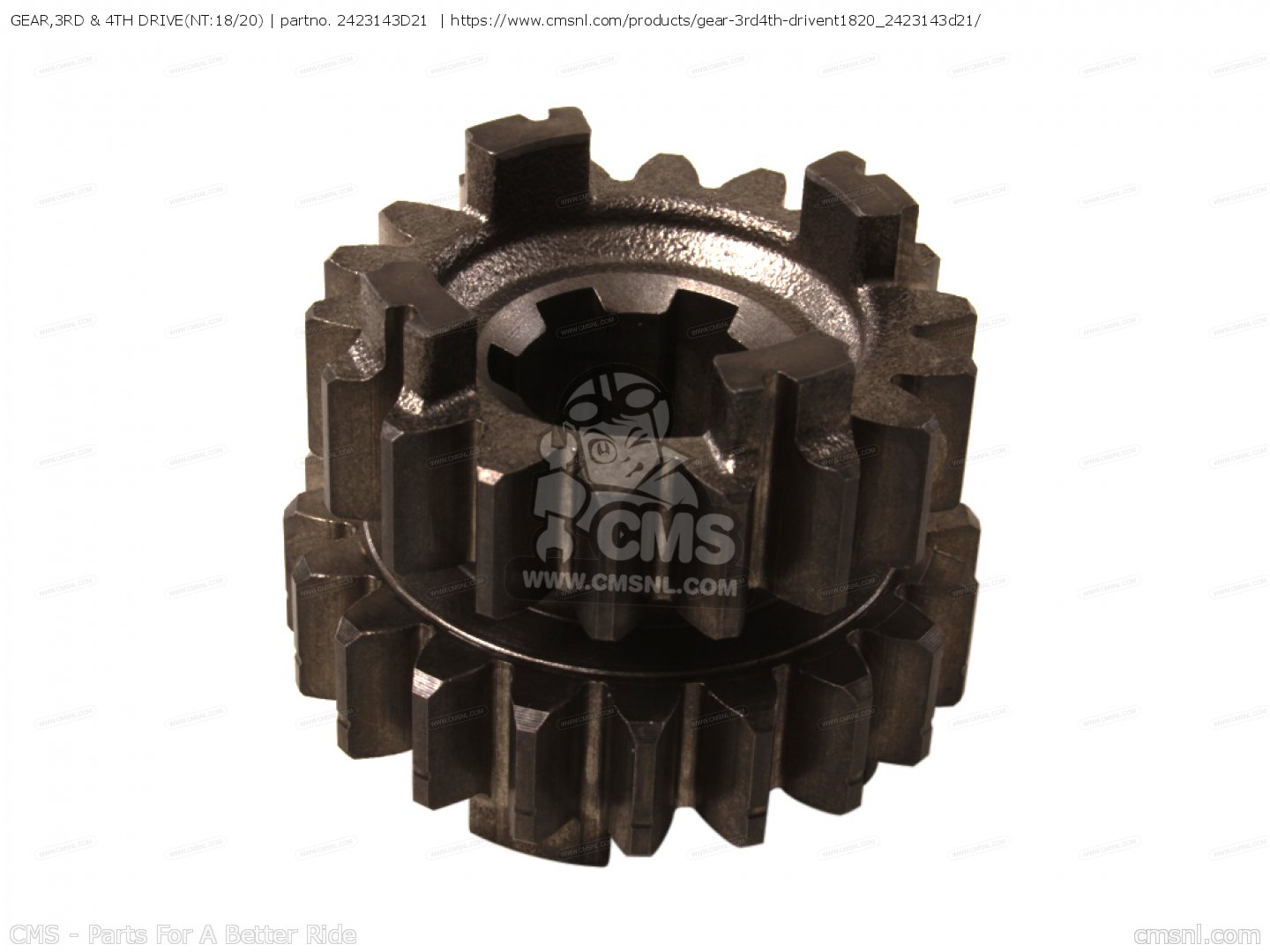 2423143D21: GEAR,3RD & 4TH DRIVE(NT:18/20) Suzuki - buy the 24231-43D21 ...