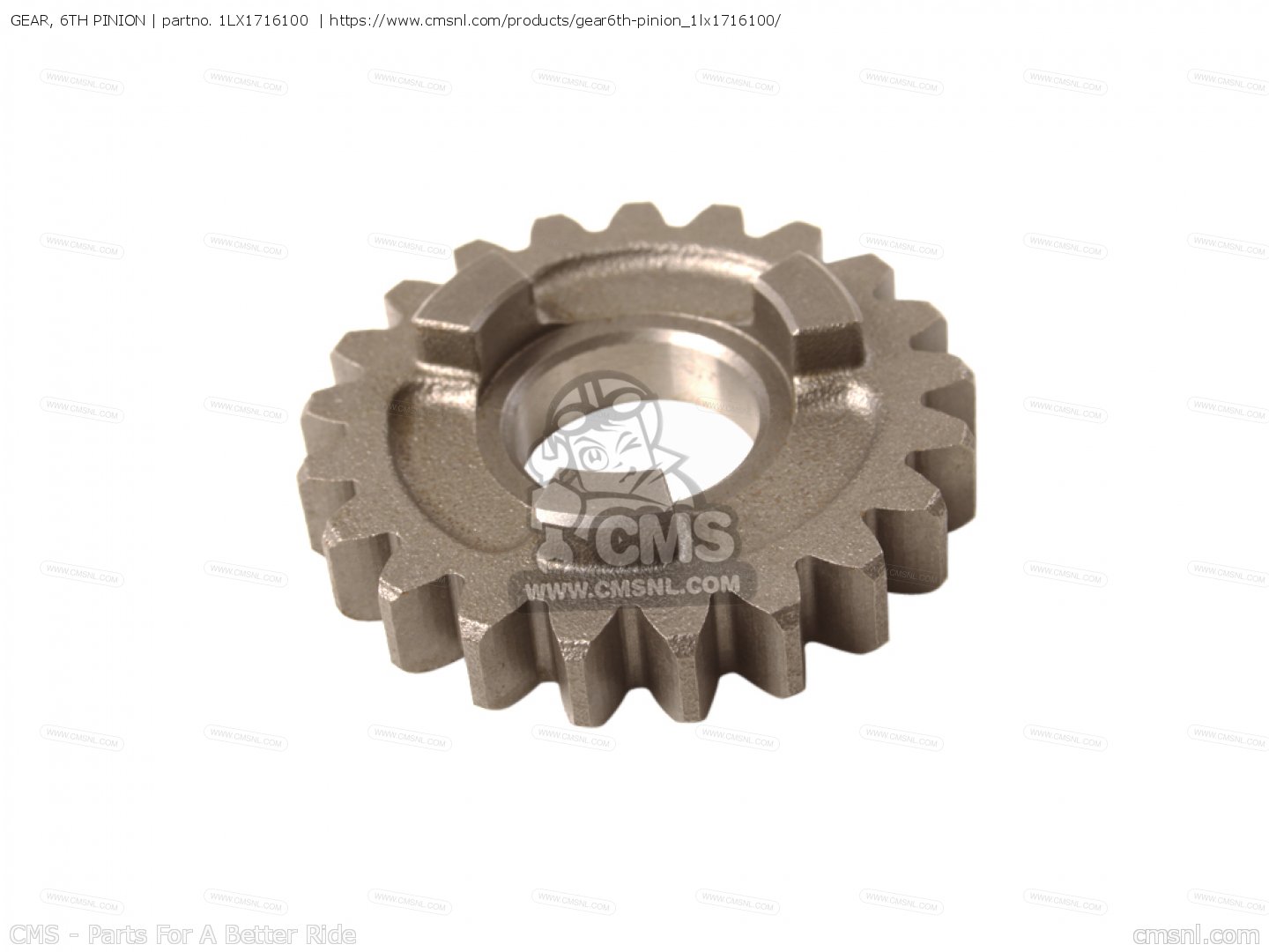 1LX1716100: Gear, 6th Pinion Yamaha - buy the 1LX-17161-00-00 at CMSNL