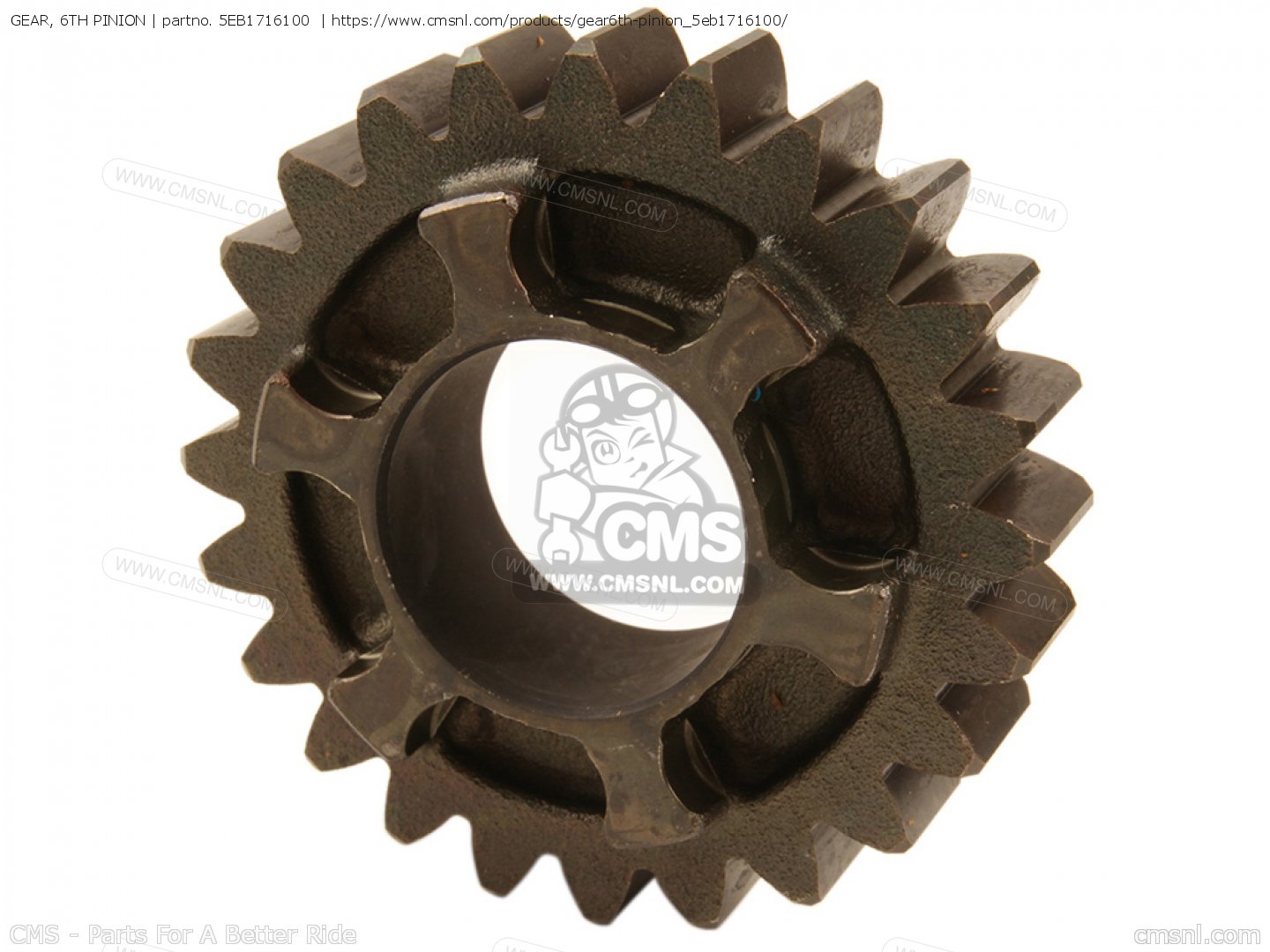 5EB1716100: Gear, 6th Pinion Yamaha - buy the 5EB-17161-00 at CMSNL