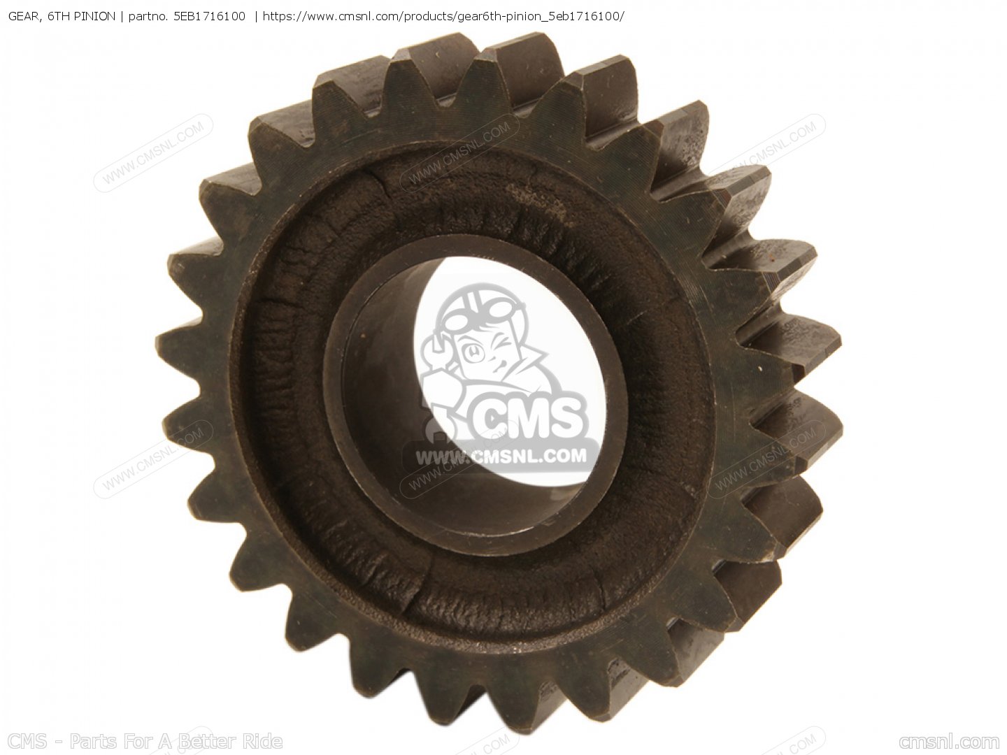 5EB1716100: Gear, 6th Pinion Yamaha - buy the 5EB-17161-00 at CMSNL