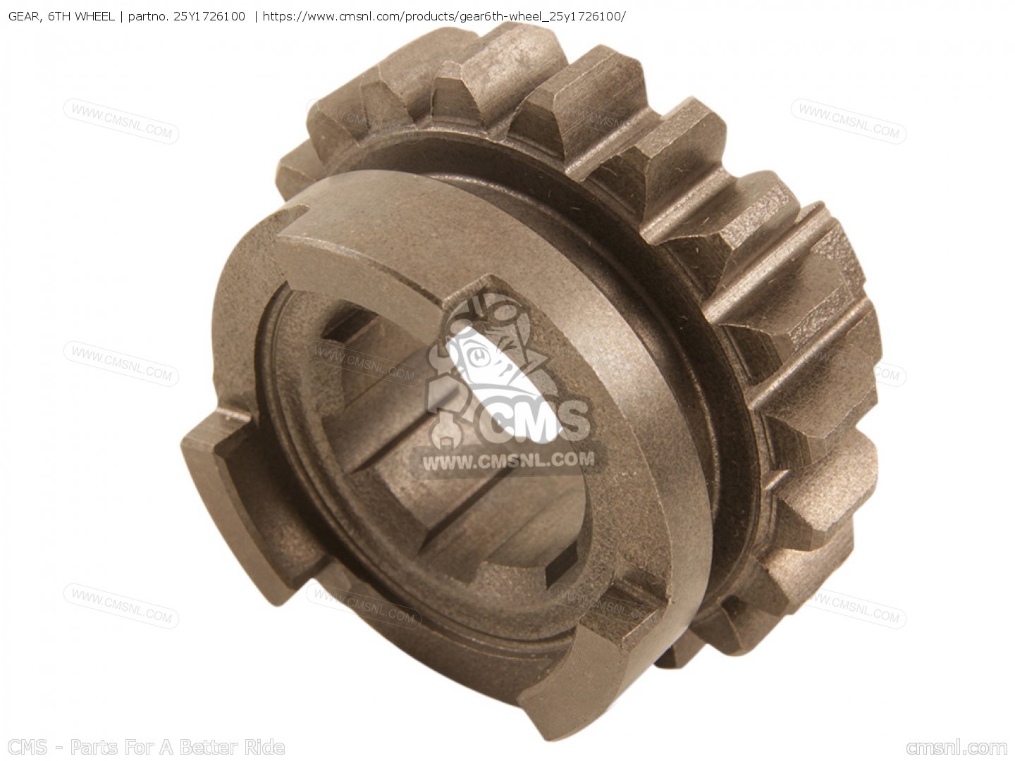 25Y1726100: Gear, 6th Wheel Yamaha - buy the 25Y-17261-00 at CMSNL