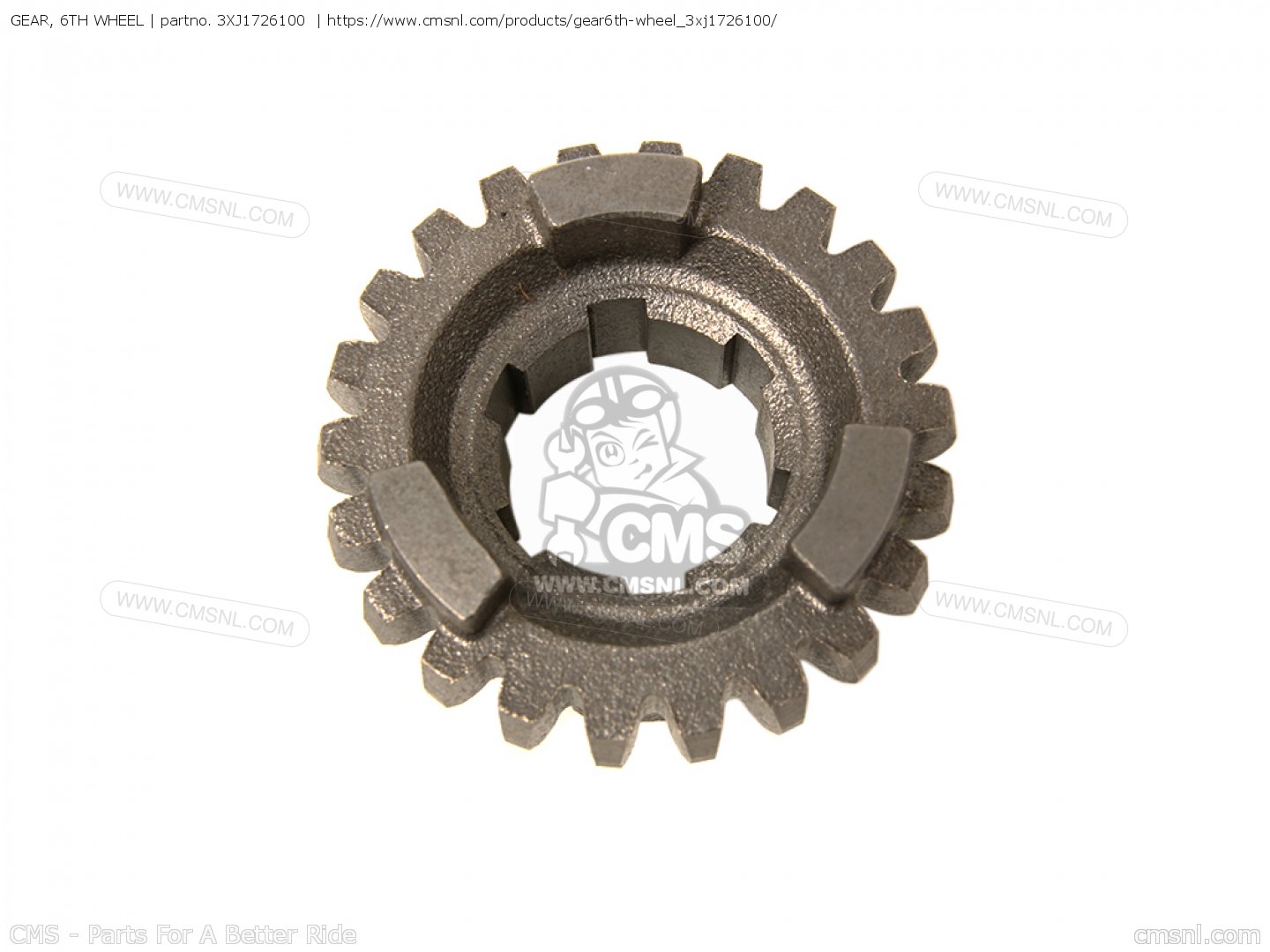 3XJ1726100: Gear, 6th Wheel Yamaha - buy the 3XJ-17261-00 at CMSNL
