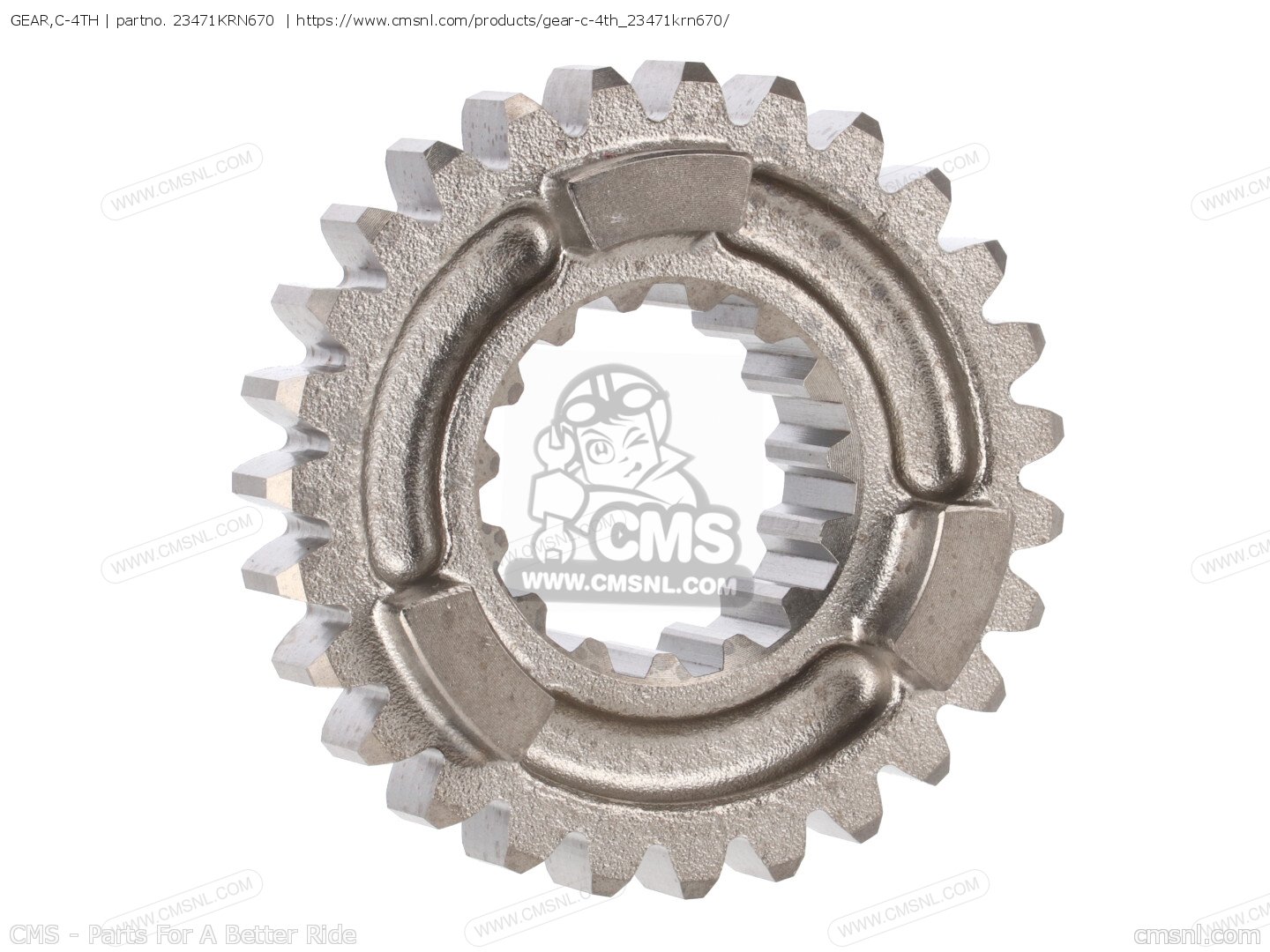 23471KRN670: GEAR,C-4TH Honda - buy the 23471-KRN-670 at CMSNL