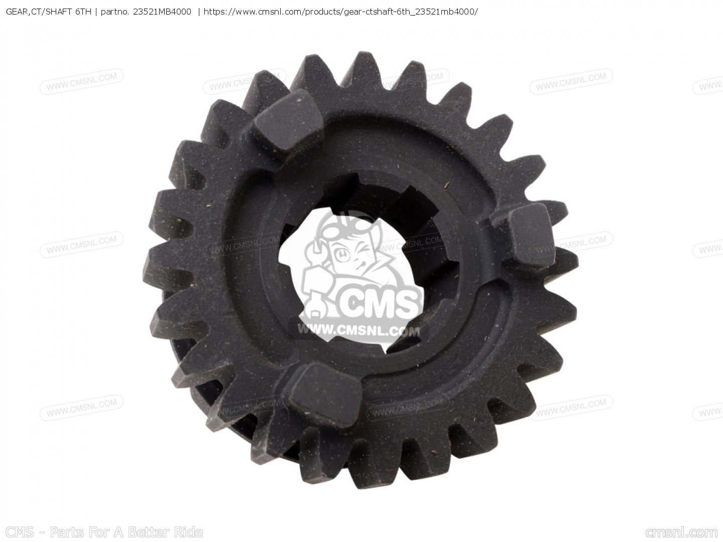 23521MB4000: GEAR,CT/SHAFT 6TH Honda - buy the 23521-MB4-000 at CMSNL