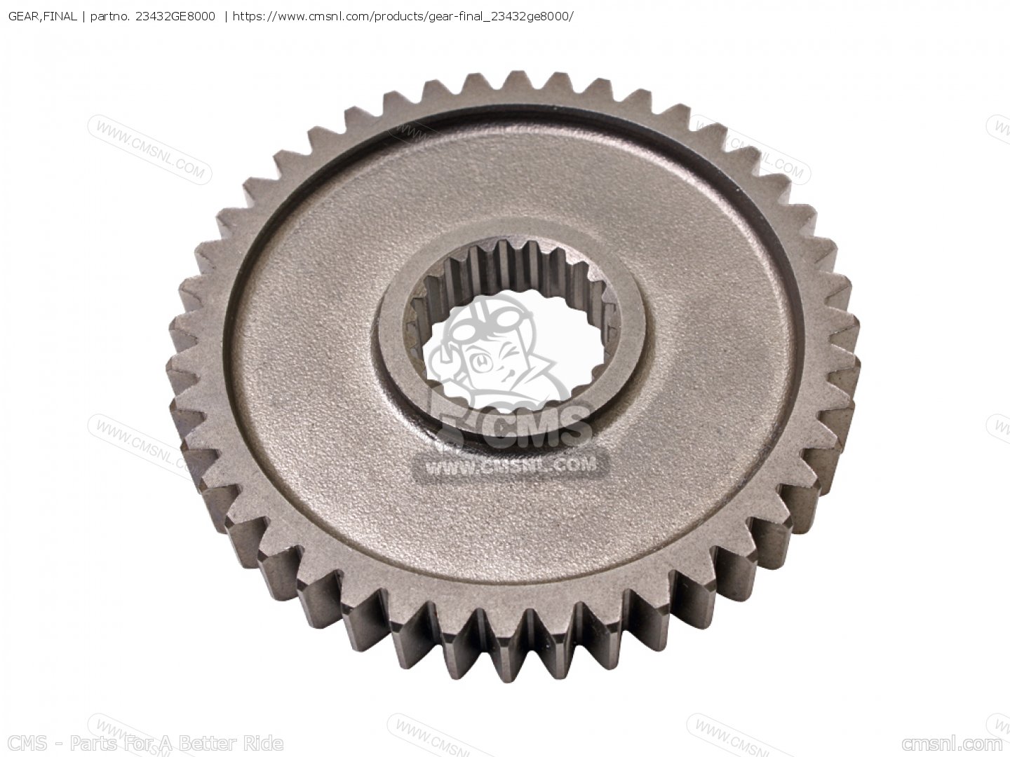 23432GE8000: GEAR,FINAL Honda - buy the 23432-GE8-000 at CMSNL