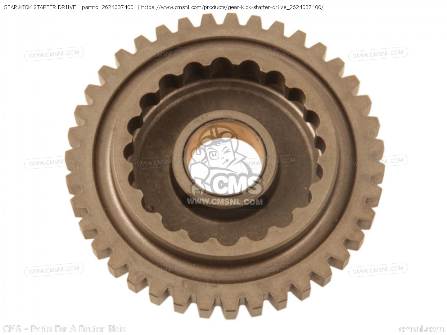 2624037400: GEAR,KICK STARTER DRIIVE Suzuki - buy the 26240-37400 at CMSNL