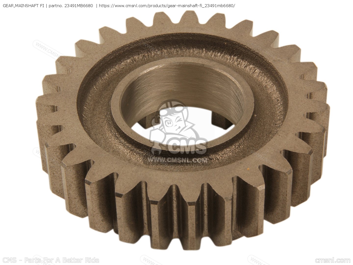 23491MB6680: GEAR,MAINSHAFT FI Honda - buy the 23491-MB6-680 at CMSNL