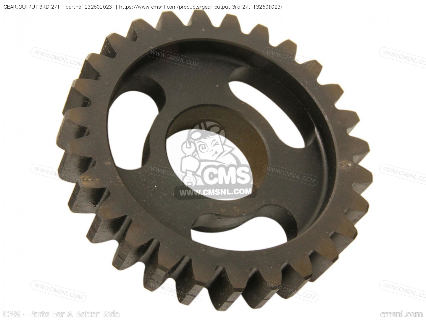 GEAR,OUTPUT 3RD,27T for KX80-R1 1991 AL - order at CMSNL