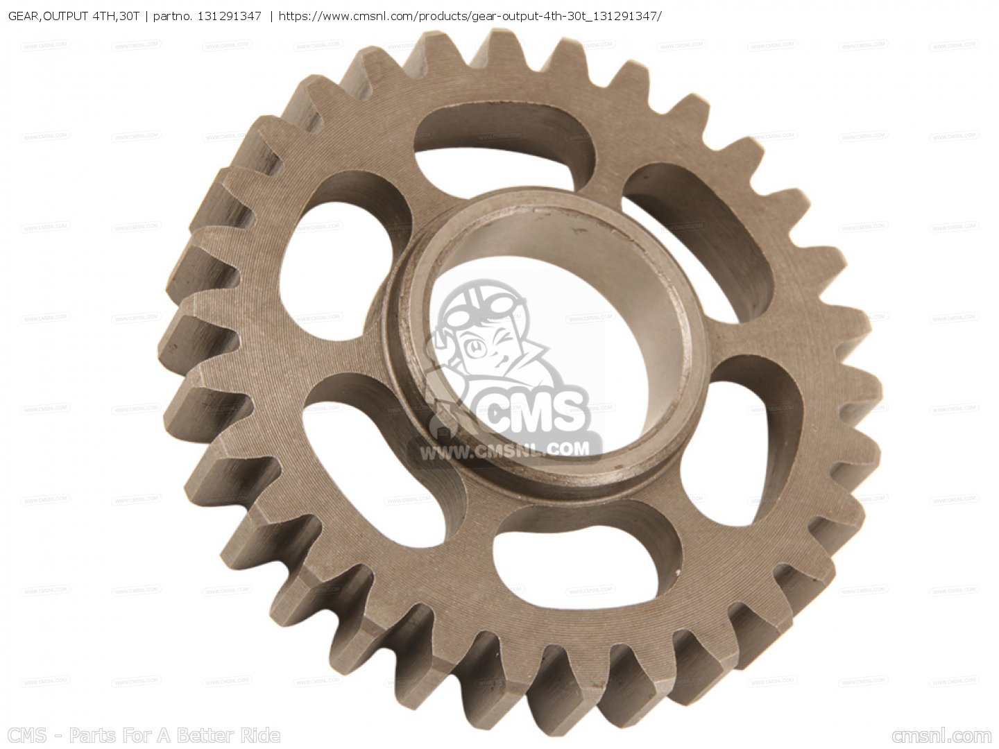 GEAR,OUTPUT 4TH,30T for KX60-A1 1983 A1/A2 - order at CMSNL