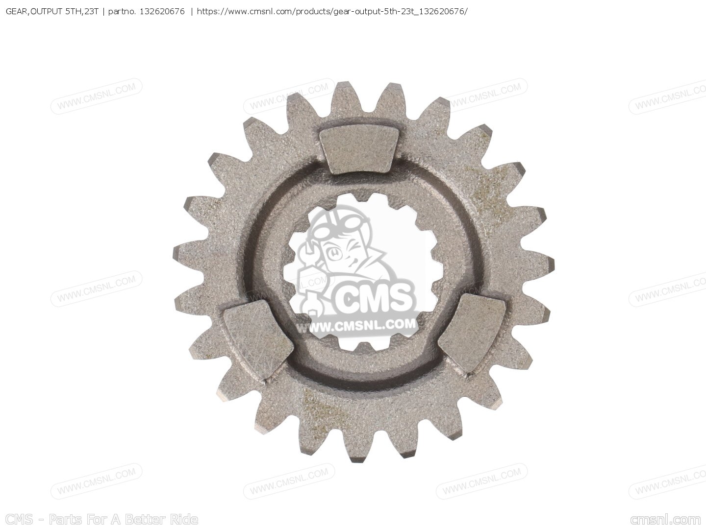 132620676: Gear,output 5th,23t Kawasaki - buy the 13262-0676 at CMSNL