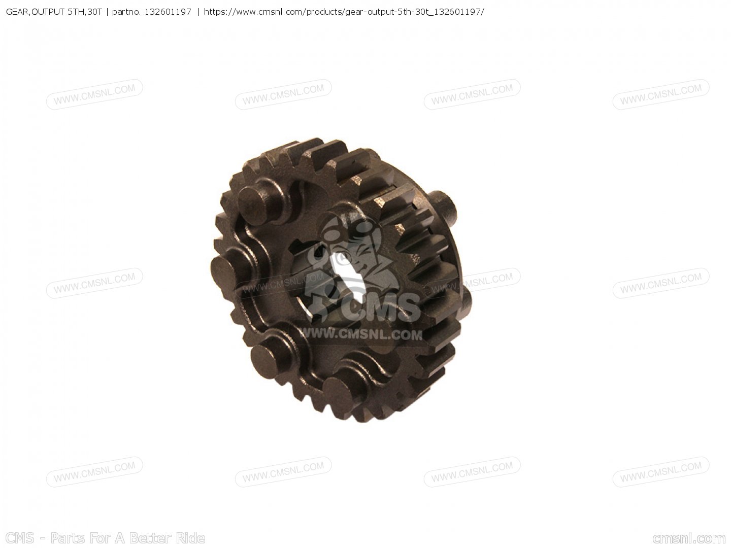 132601197: Gear,output 5th,30t Kawasaki - buy the 13260-1197 at CMSNL