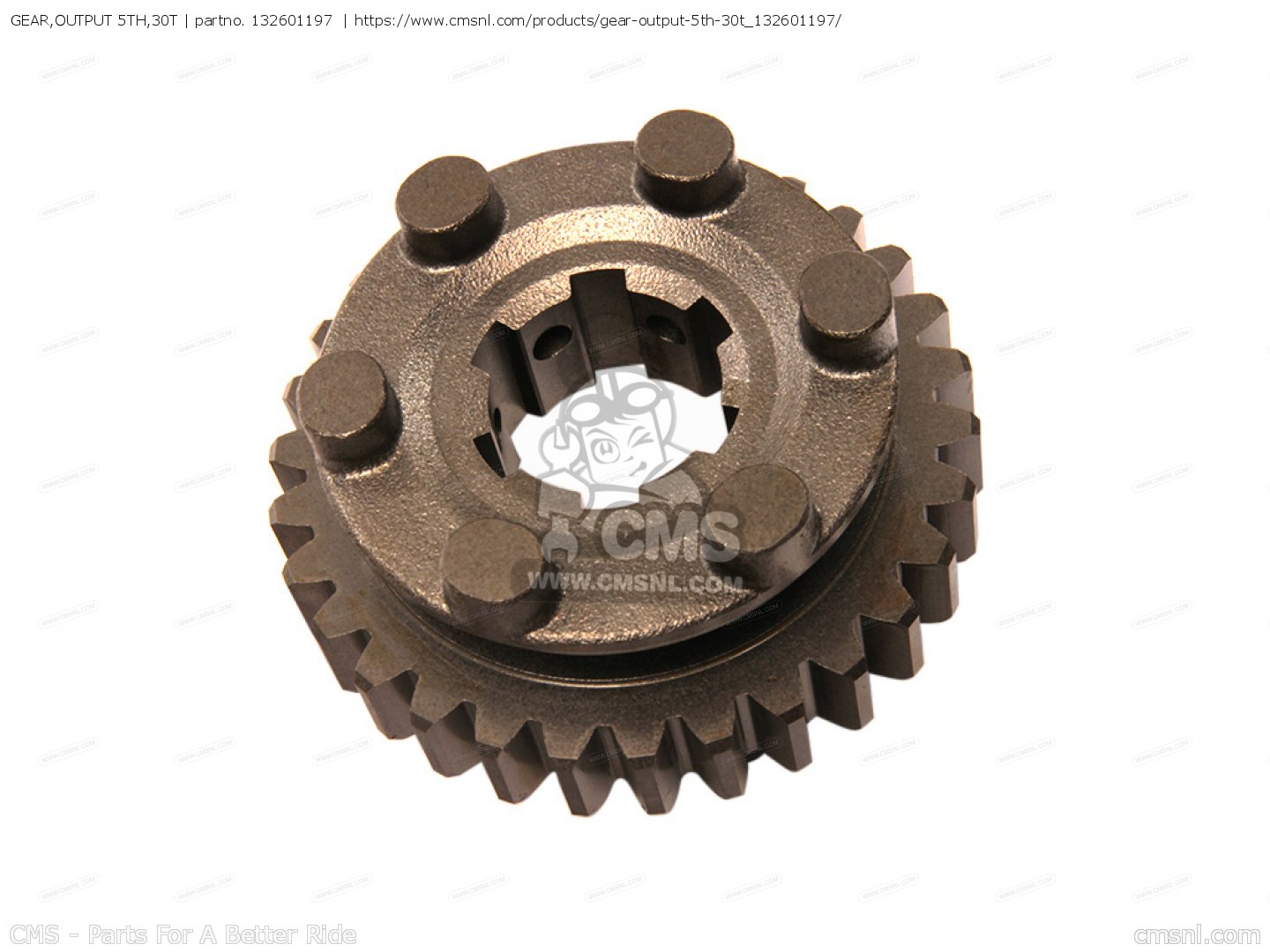 132601197: Gear,output 5th,30t Kawasaki - buy the 13260-1197 at CMSNL