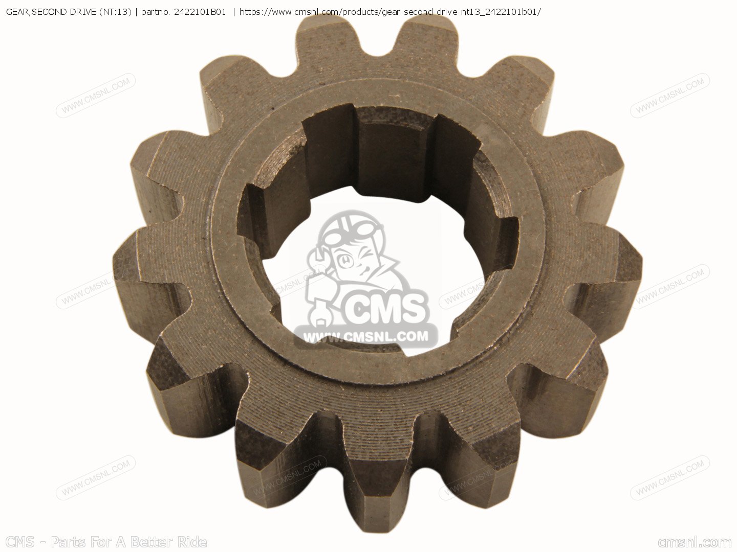 2422101B01: GEAR,SECOND DRIVE (NT:13) Suzuki - buy the 24221-01B01 at CMSNL
