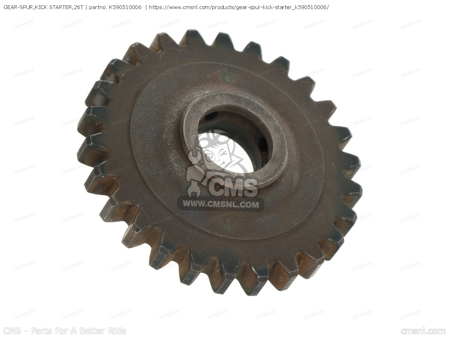 K590510006: GEAR-SPUR,KICK STARTER,26T Suzuki - buy the K5905-10006 at ...