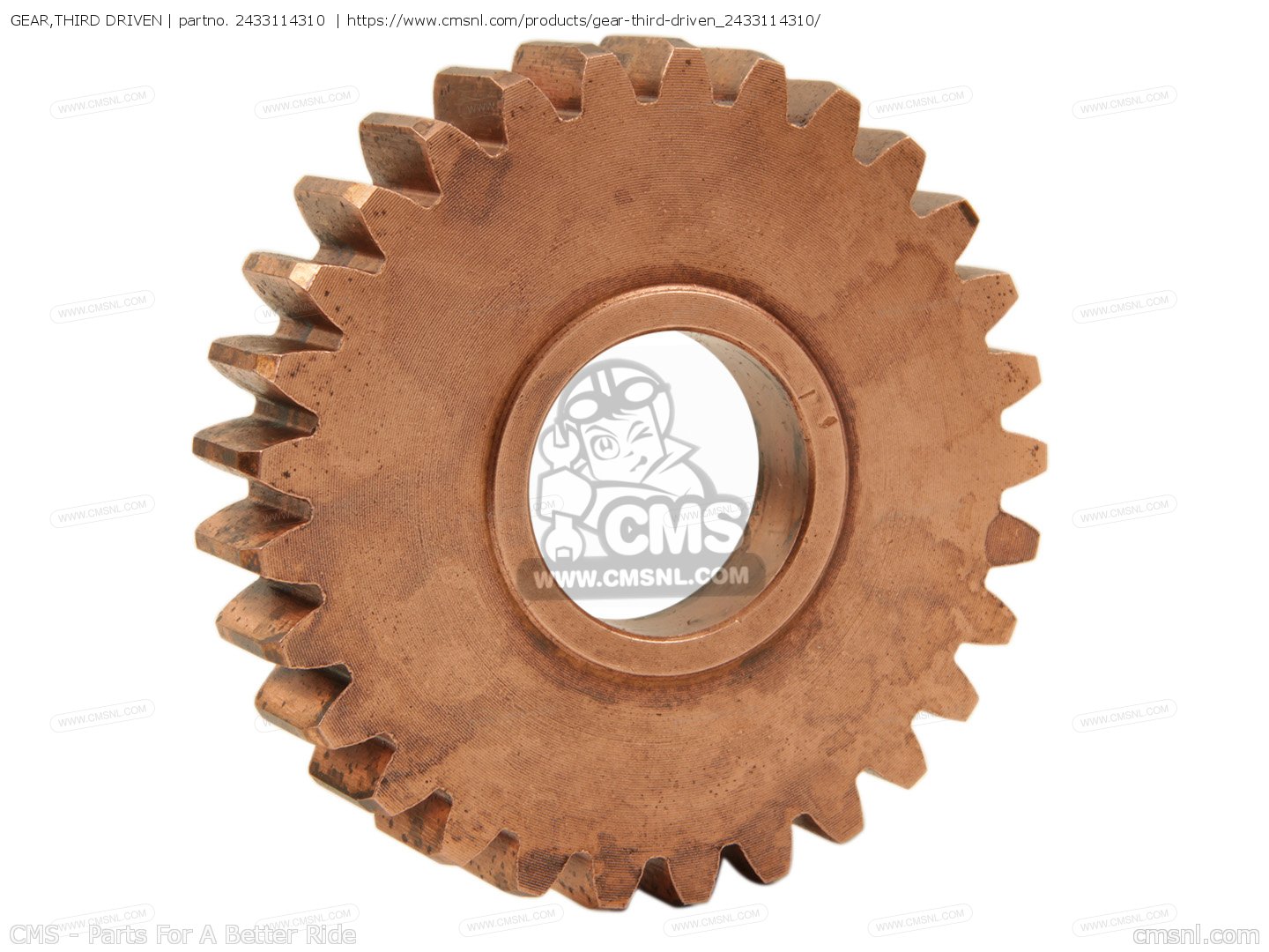 2433114310: GEAR,THIRD DRIVEN Suzuki - buy the 24331-14310 at CMSNL