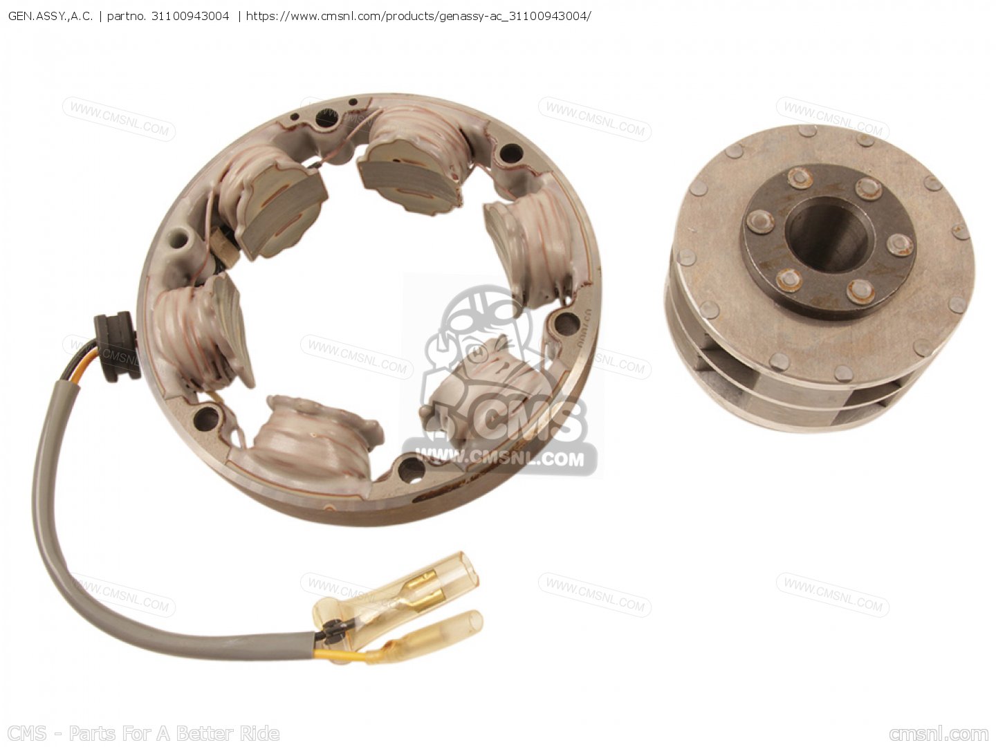 31100943004: GEN.ASSY.,A.C. Honda - buy the 31100-943-004 at CMSNL