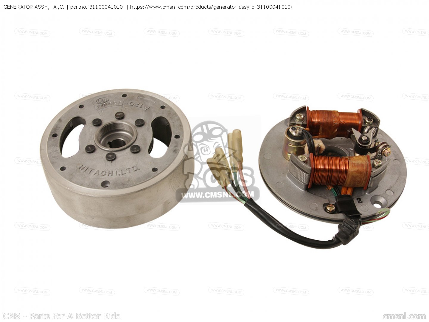 GENERATOR ASSY., A.,C. for C50 CUB 1969 ENGLAND - order at CMSNL