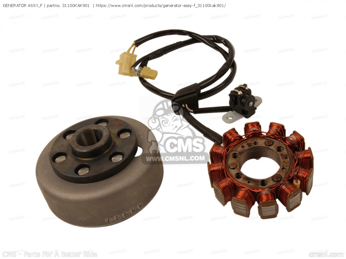 31100KAK901: Generator Assy.,f Honda - buy the 31100-KAK-901 at CMSNL