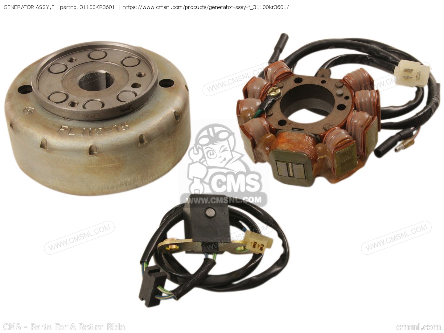 31100KR3601: Generator Assy.,f Honda - buy the 31100-KR3-601 at CMSNL