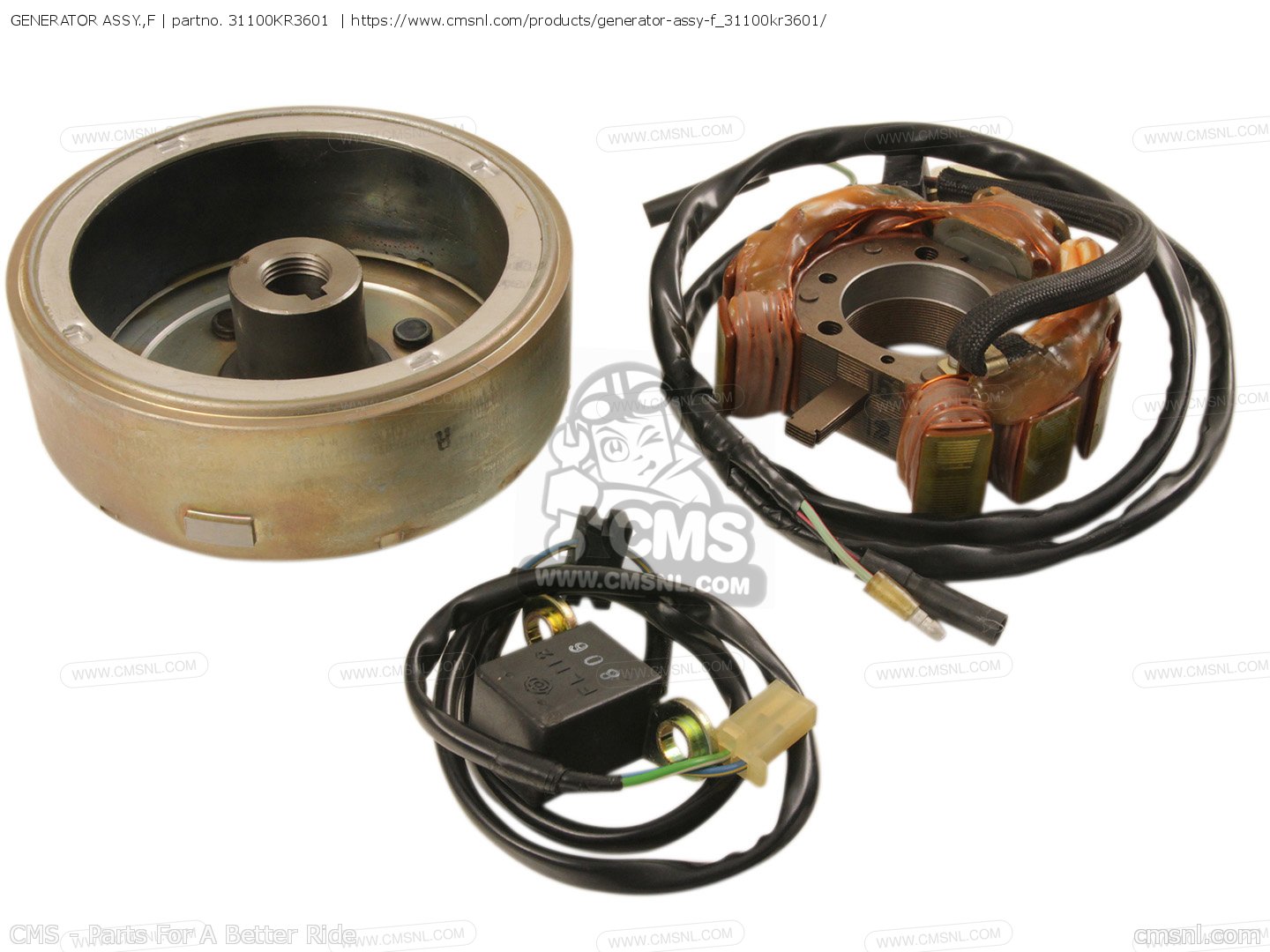 31100KR3601: Generator Assy.,f Honda - buy the 31100-KR3-601 at CMSNL