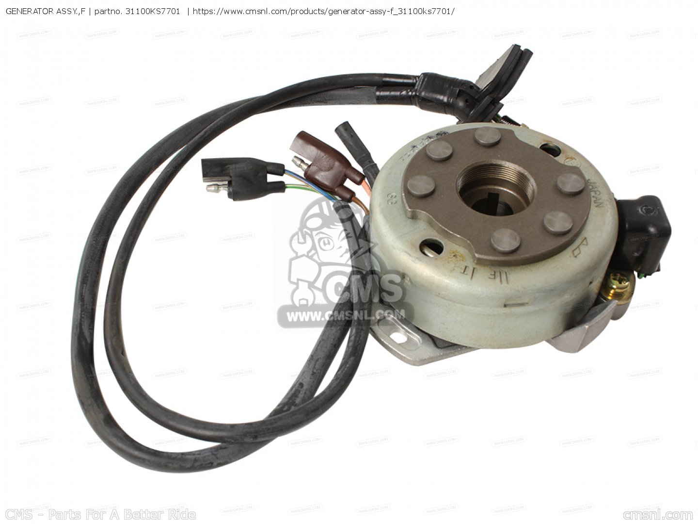 31100KS7701: Generator Assy.,f Honda - buy the 31100-KS7-701 at CMSNL