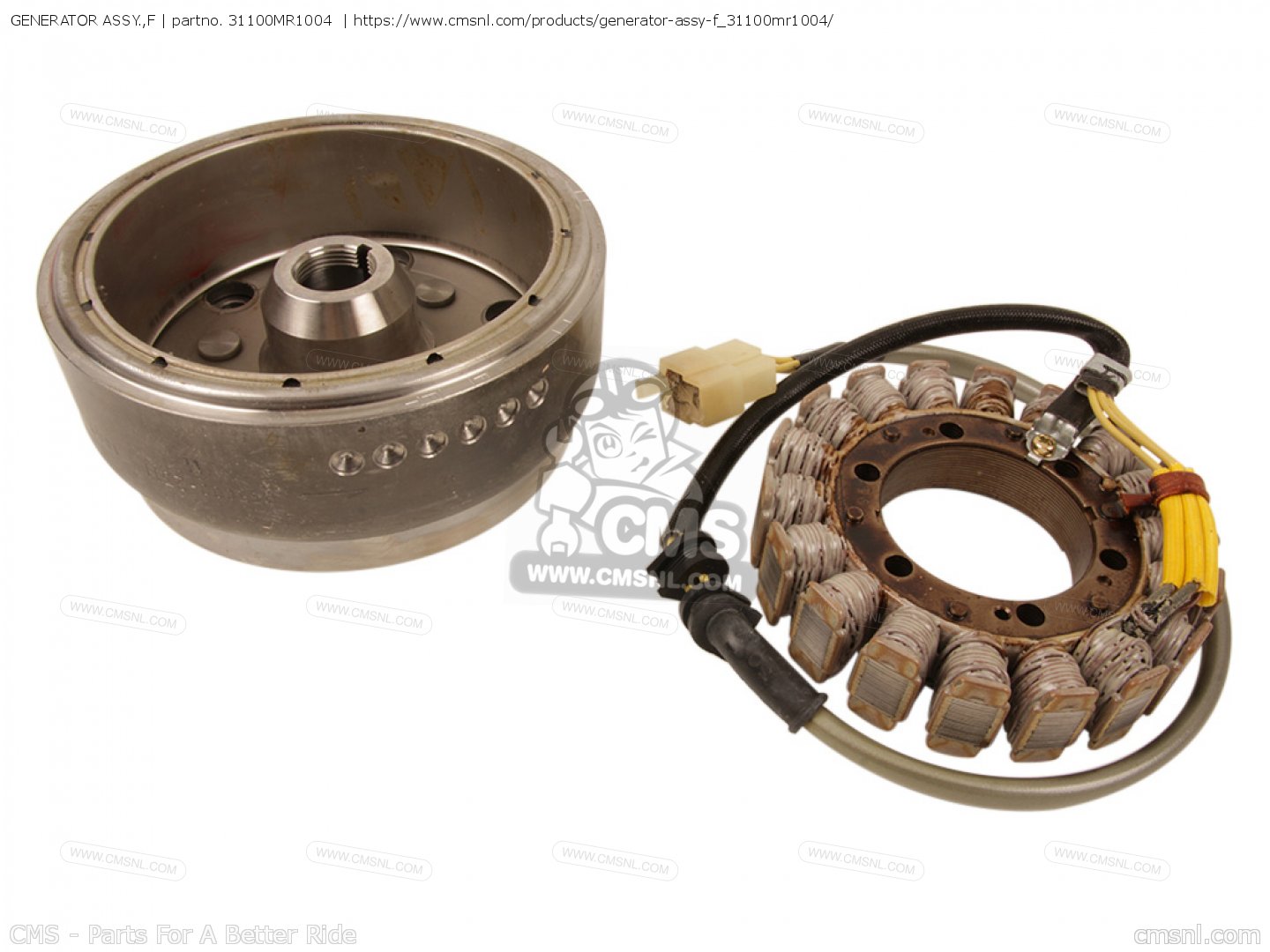 GENERATOR ASSY.,F for VT600C SHADOW VLX 1989 (K) USA CALIFORNIA - order ...