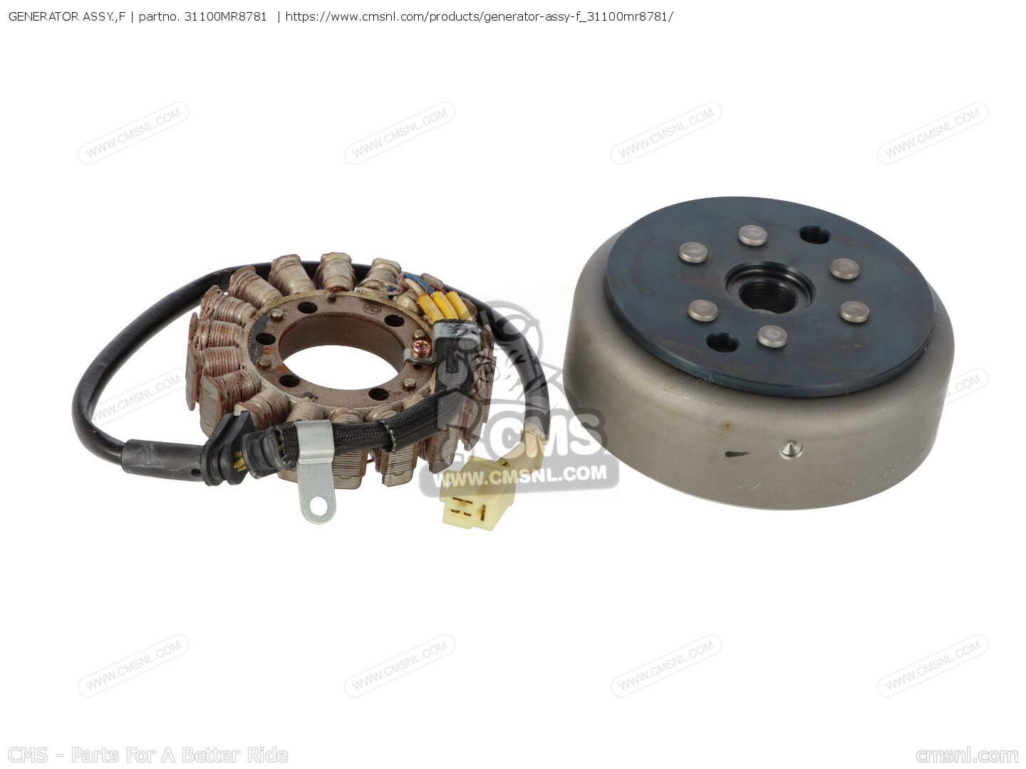 GENERATOR ASSY.,F for VFR400R3 1990 (L) JAPAN NC30-105 - order at CMSNL