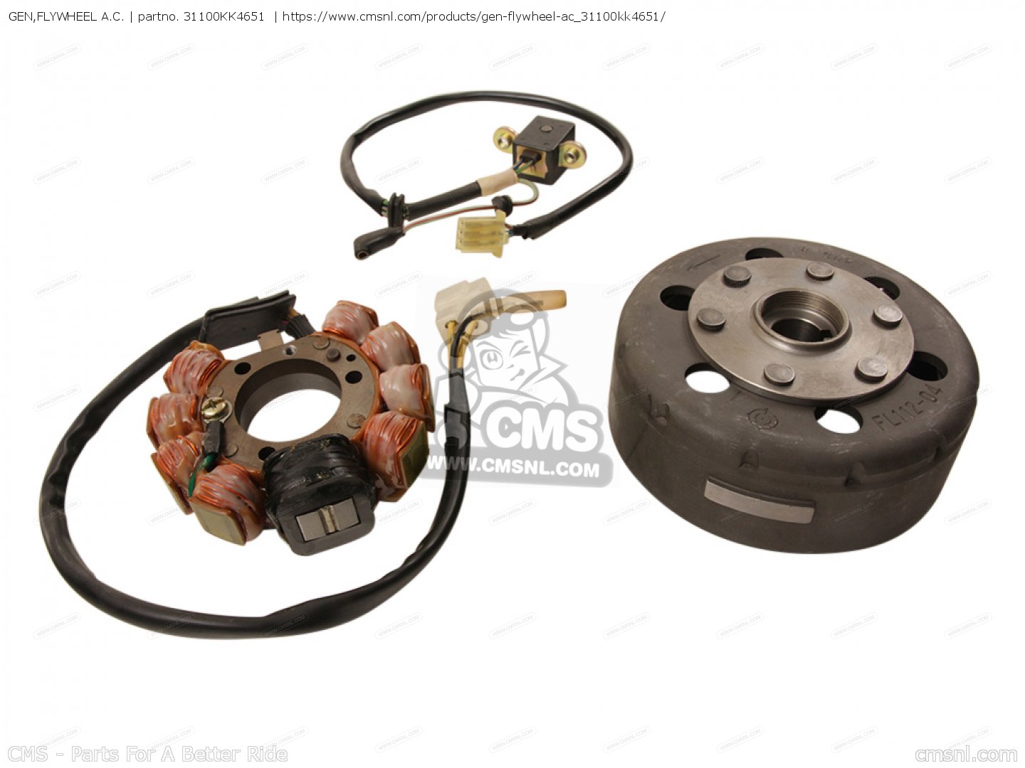 31100KK4651: GEN,FLYWHEEL A.C. Honda - buy the 31100-KK4-651 at CMSNL