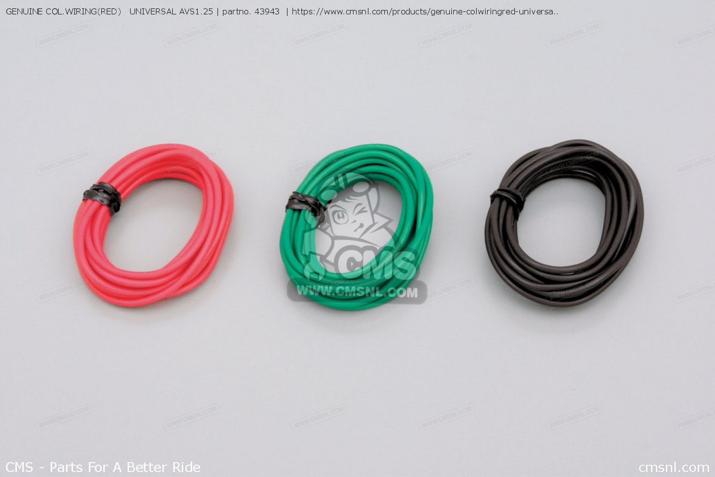 43943: GENUINE COL.WIRING(RED) UNIVERSAL AVS1.25 Daytona - buy the ...