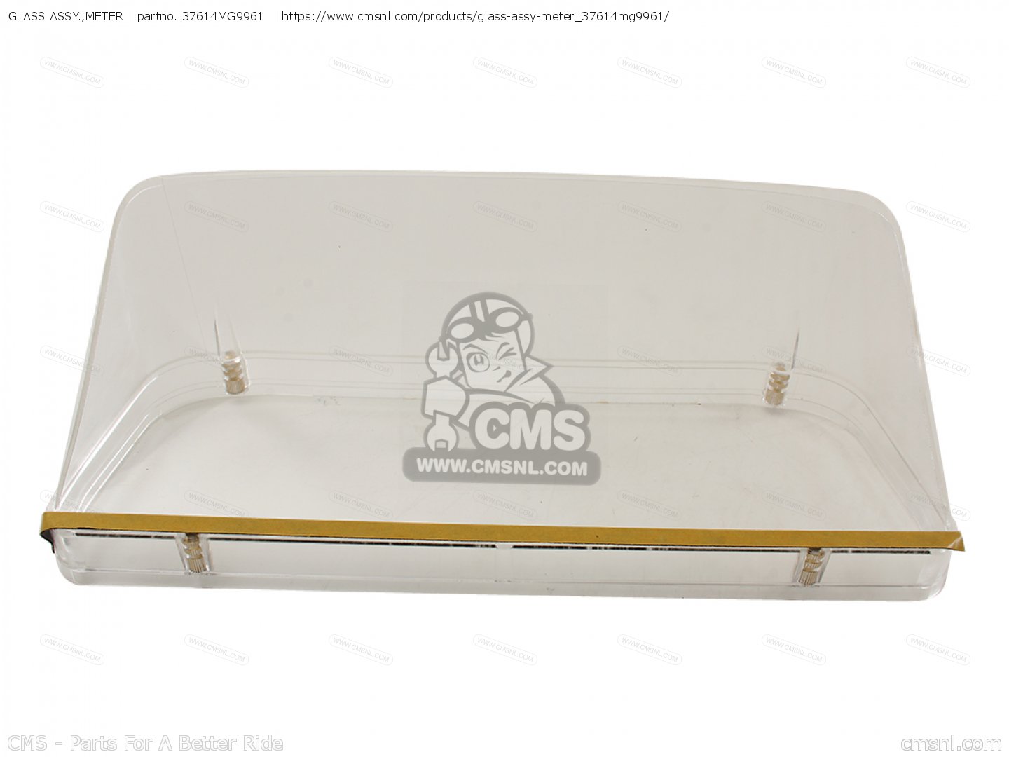 37614MG9961: GLASS ASSY.,METER Honda - buy the 37614-MG9-961 at CMSNL
