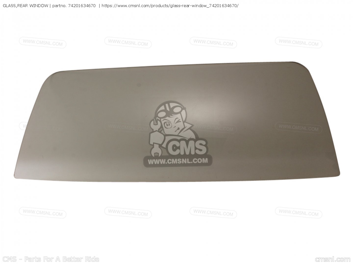 74201634670: Glass,rear Window Honda - buy the 74201-634-670 at CMSNL