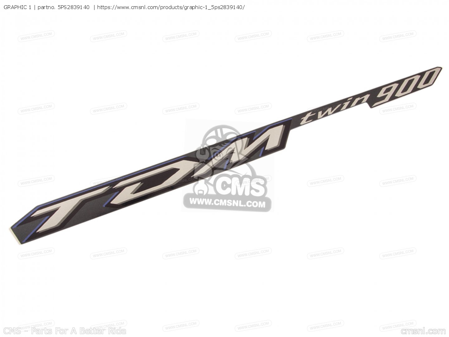 5PS-28391-40-00 Graphic 1, 5PS2839140 Yamaha - TDM900, TDM900R