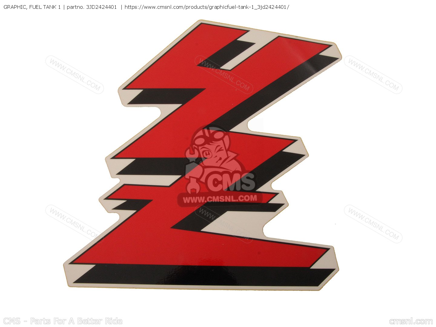 3JD2424401: GRAPHIC, FUEL TANK 1 Yamaha - buy the 3JD-24244-01-00 at CMSNL