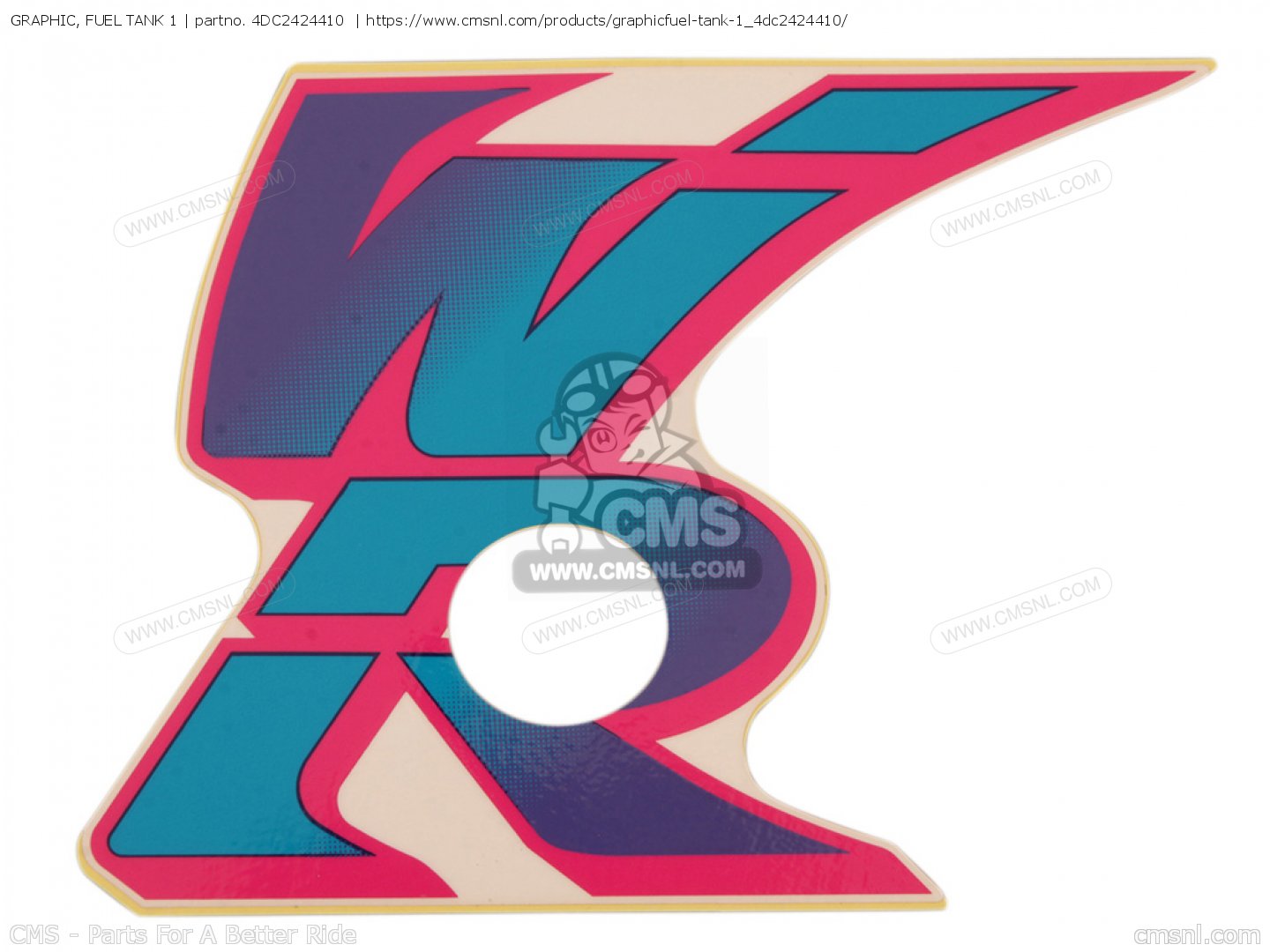4DC2424410: GRAPHIC, FUEL TANK 1 Yamaha - buy the 4DC-24244-10-00 at CMSNL