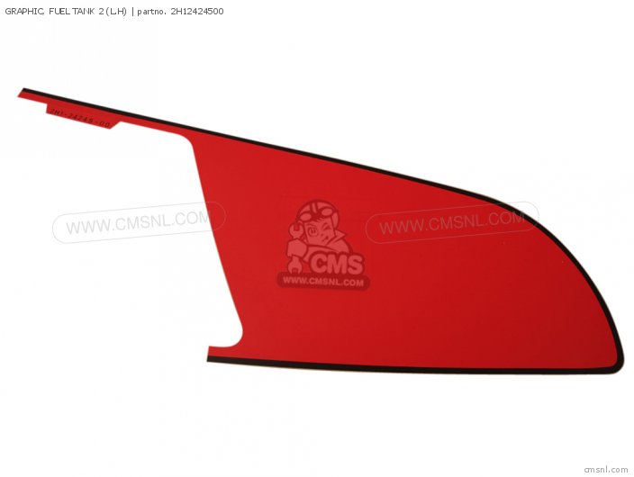 2H12424500: GRAPHIC, FUEL TANK 2 (L.H) Yamaha - buy the 2H1-24245-00-00 at CMSNL