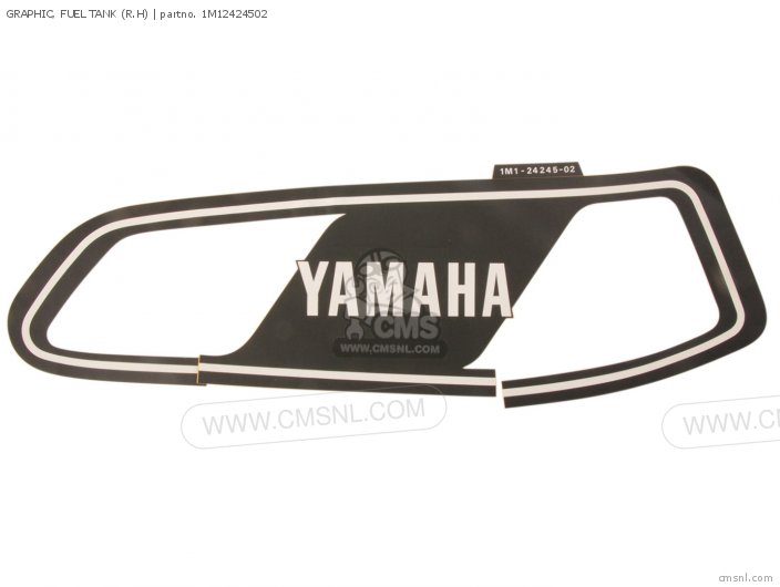 1M12424502: GRAPHIC, FUEL TANK (R.H) Yamaha - buy the 1M1-24245-02-00 at CMSNL